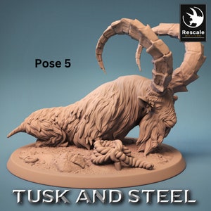 Dwarven Goats | With Out Riders | Rescale Miniatures | Dnd Tabletop ...