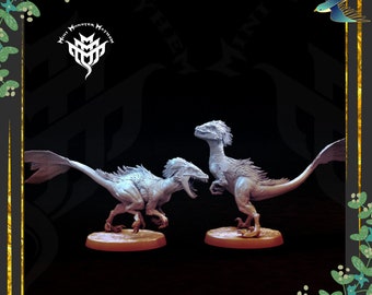 Feathered T-rex Mini Monster Mayhem Tabletop Miniature Hand-painted by ...
