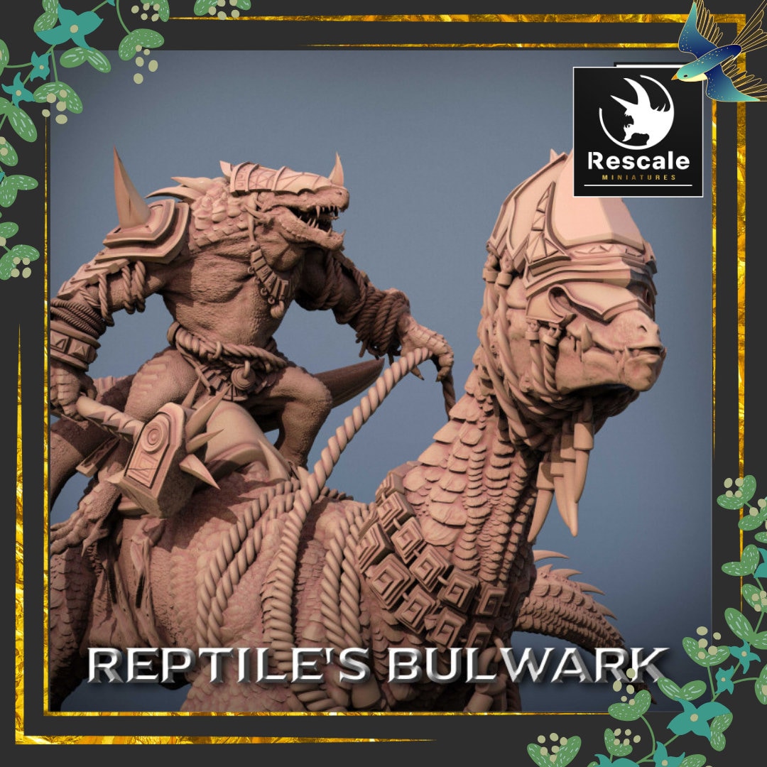 Lizardmen Mounts With&w/out Riders Rescale Miniatures Tabletop ...