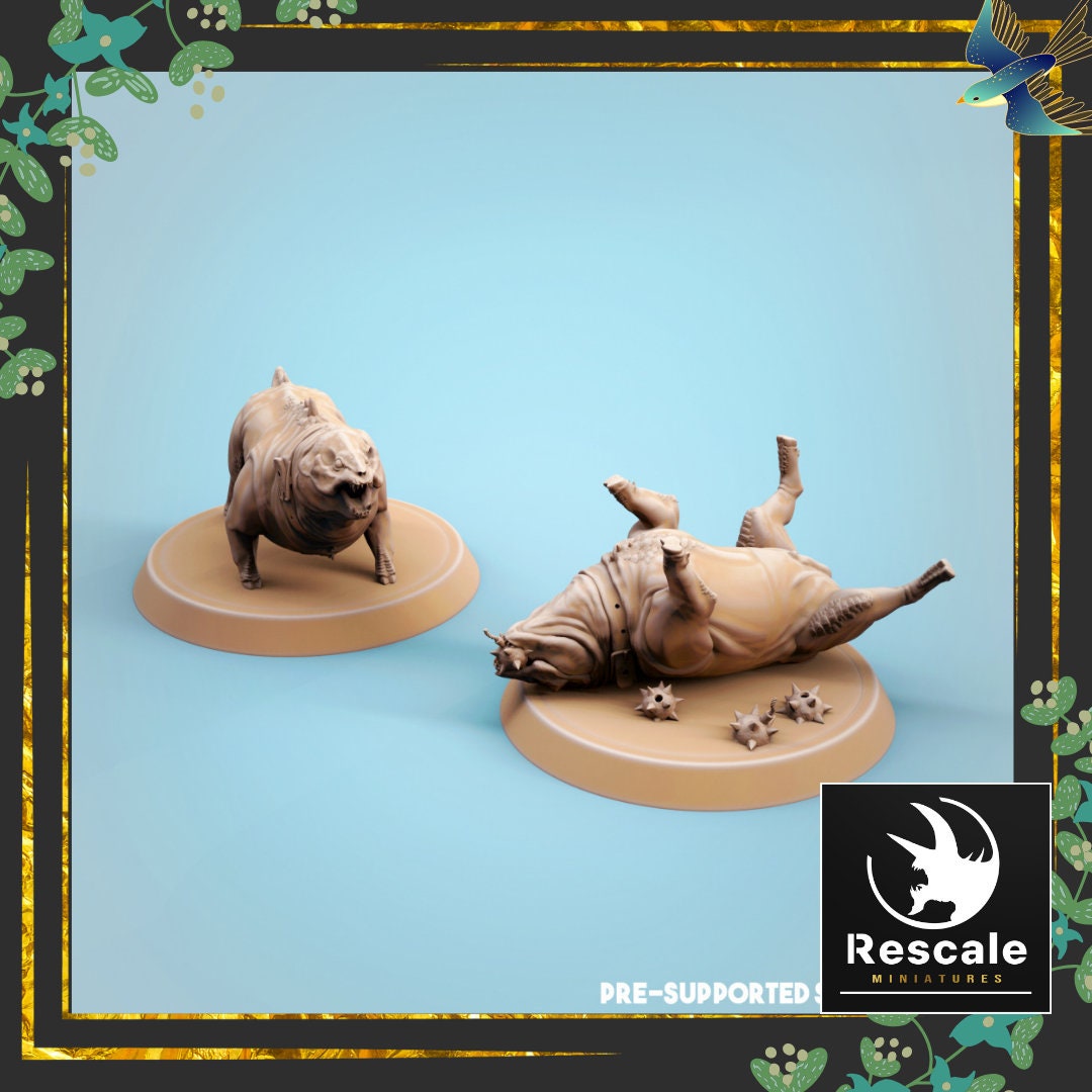 Infernum Puppies Rescale Miniatures Dnd Tabletop Miniature Hand-painted ...