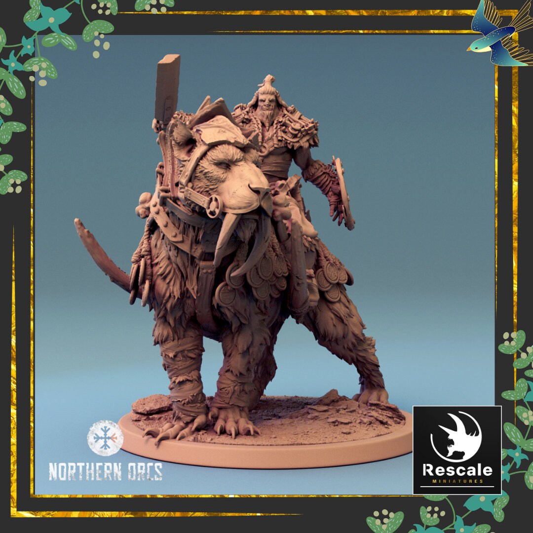 Saber-tooth Tigers | With Riders | Rescale Miniatures | Tabletop ...