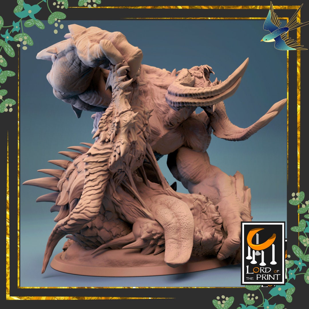 Frost Behemoth Lord of the Print Dnd Tabletop Miniature Hand-painted ...