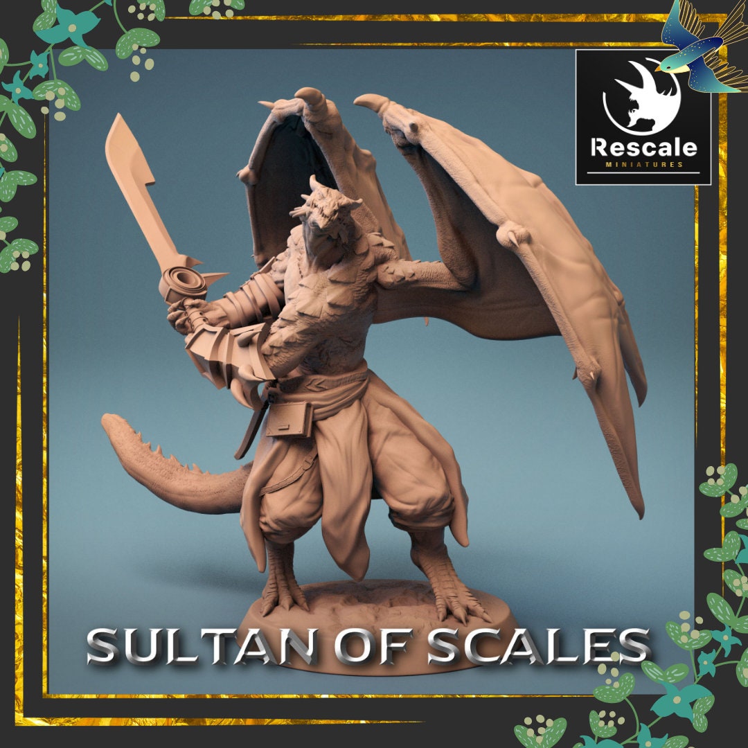 Dragonborn Warriors | Rescale Miniatures | Tabletop Miniature | Hand ...