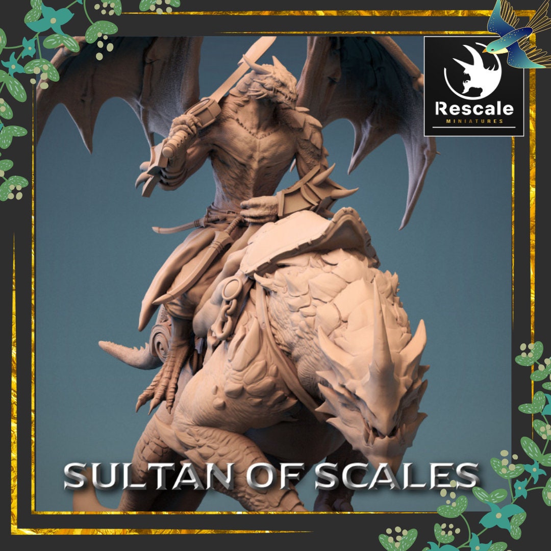 Dragconic Mount | With Riders | Rescale Miniatures | Dnd Tabletop ...