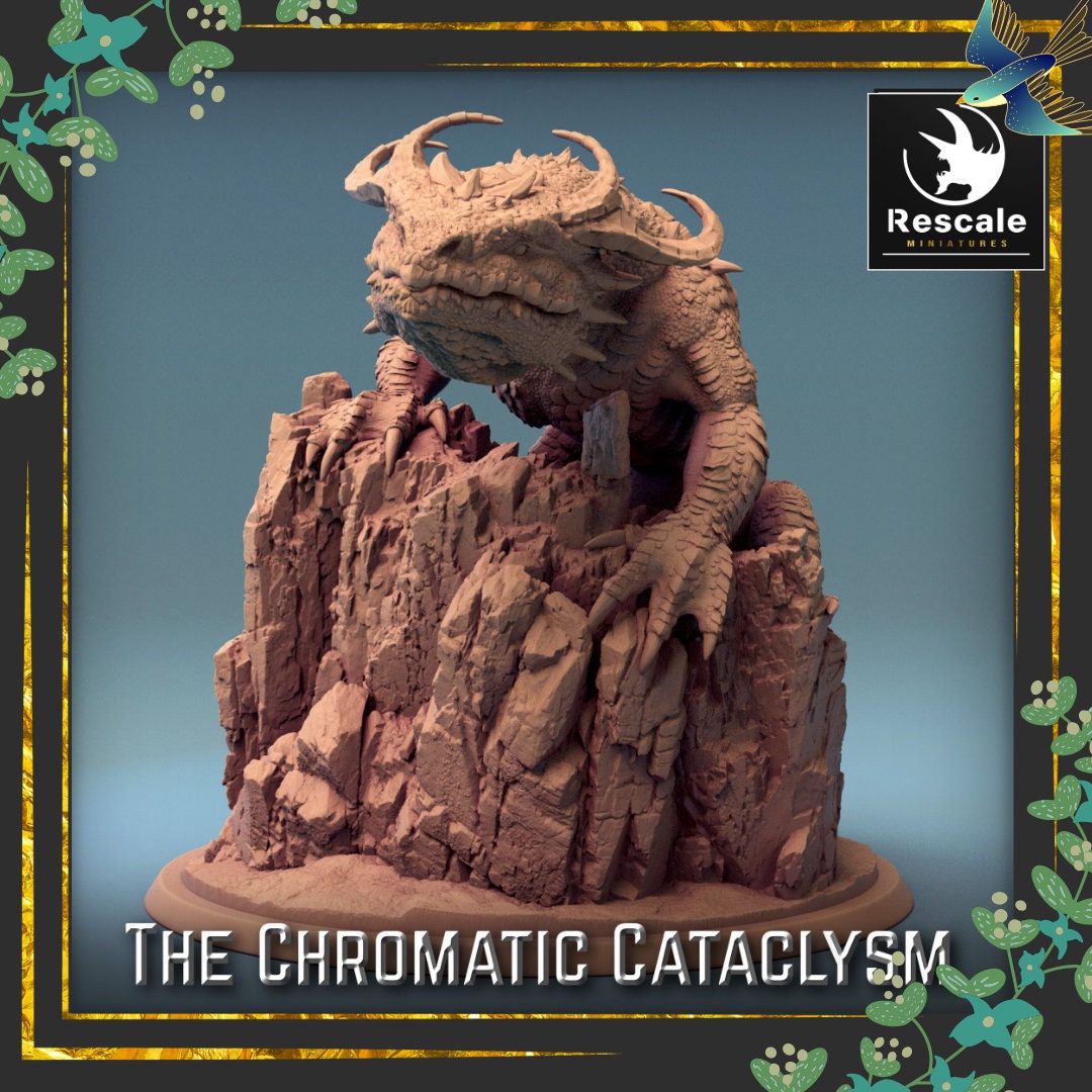 Draconic Lizard Rescale Miniatures Tabletop Miniature Hand-painted Mini ...