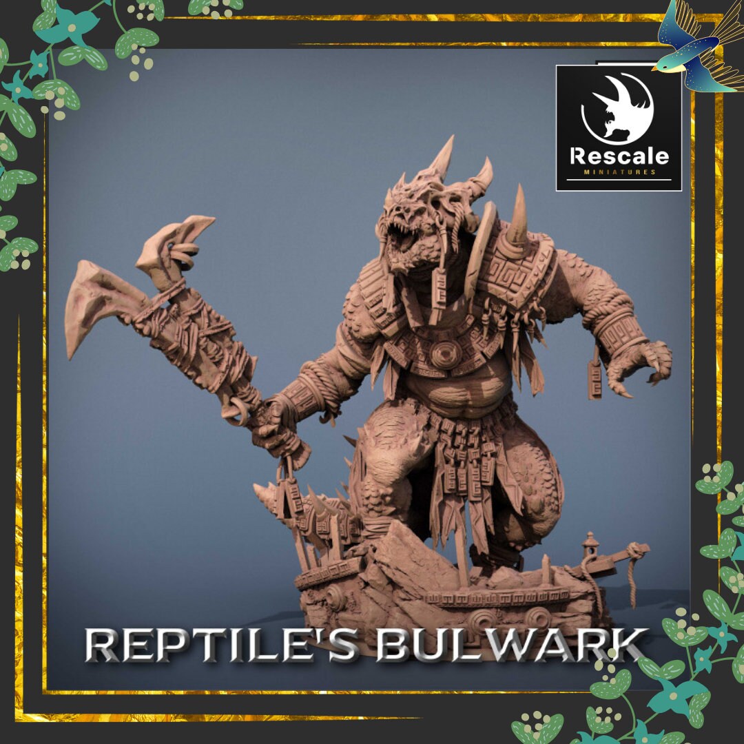 Lizardmen Bodyguards | Rescale Miniatures | Tabletop Miniature | Hand ...