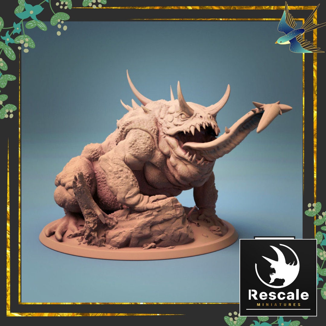 Giant Toad | Rescale Miniatures | Tabletop Miniature | Hand-painted by ...