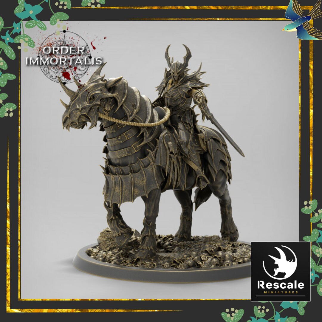 Blood Cavalier | Rescale Miniatures | Dnd Tabletop Miniature | Hand ...