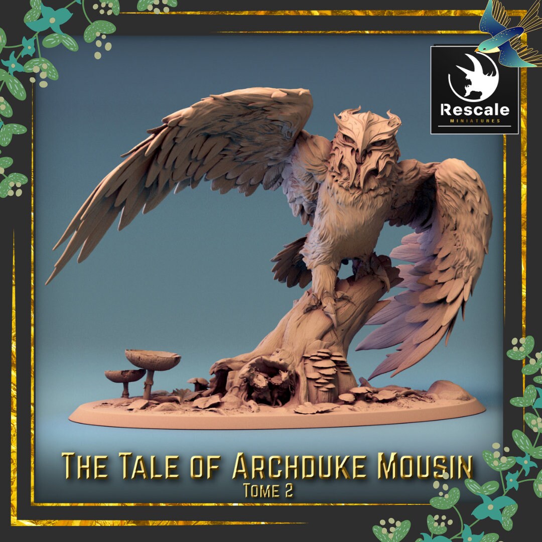Archduke Mousin Armored Owls | Rescale Miniatures | Tabletop Miniature ...