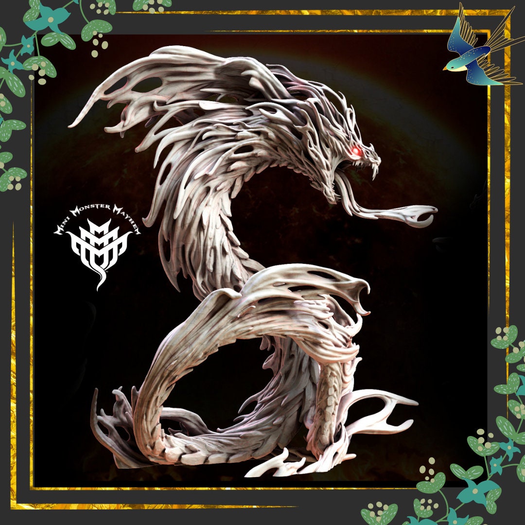 Hell Fire Ophidian | Mini Monster Mayhem | Tabletop Miniature | Hand ...