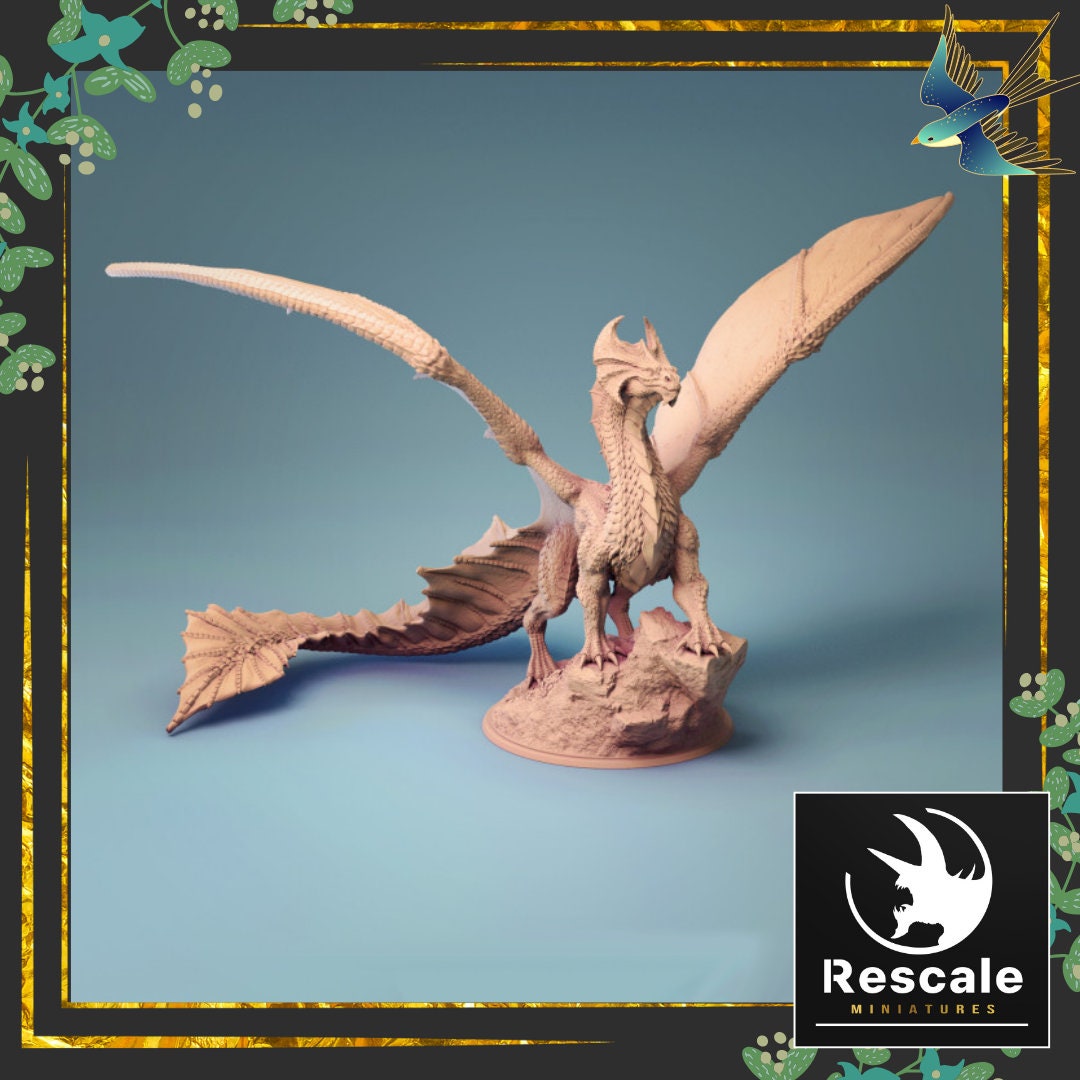 Brass Dragon | Rescale Miniatures | Tabletop Miniature | Hand-painted ...