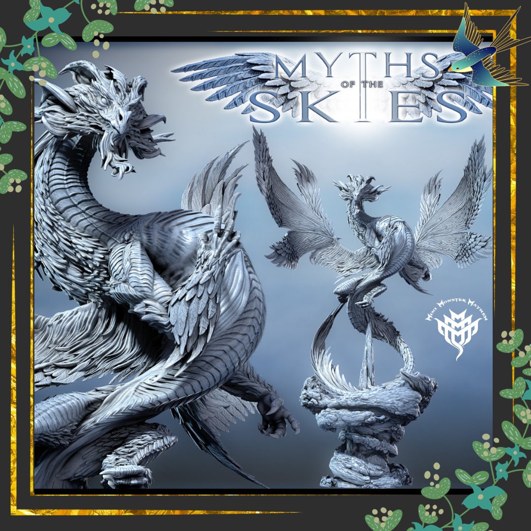 Royal Feathered Dragon | Mini Monster Mayhem | Tabletop Miniature ...
