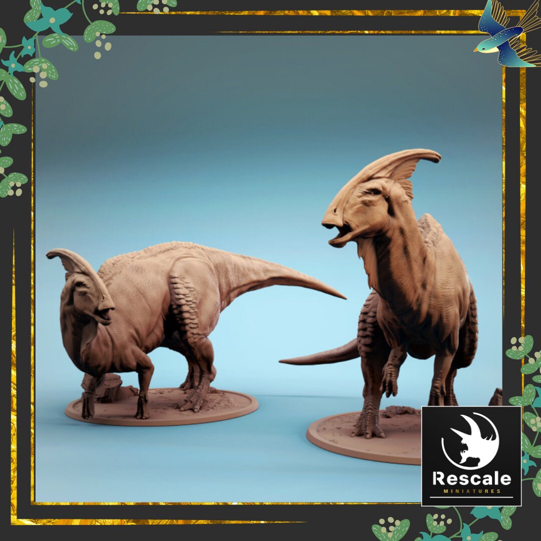 Parasaurolophus | Rescale Miniatures | Tabletop Miniature | Hand ...