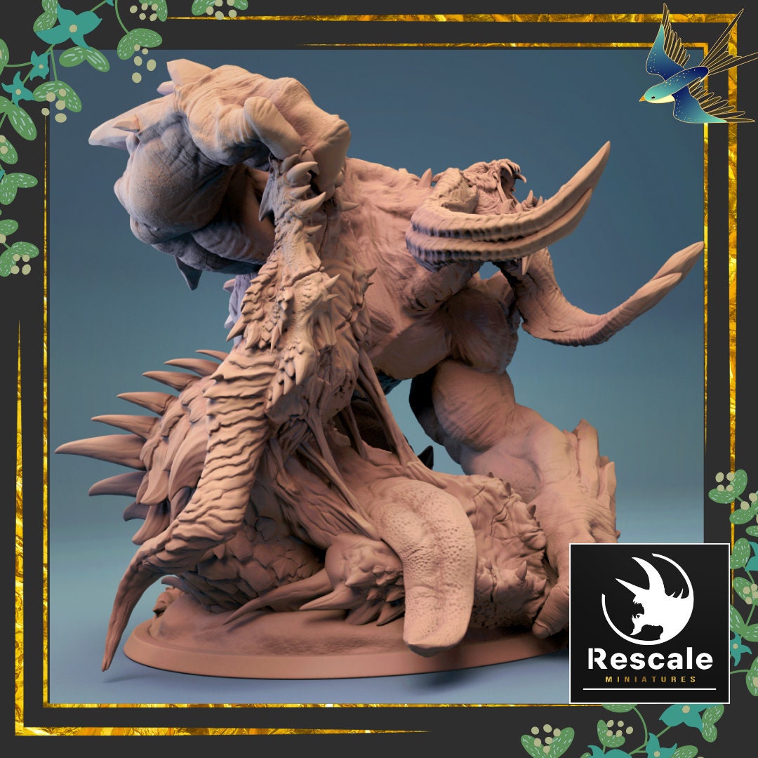 Frost Behemoth | Lord of the Print | Dnd Tabletop Miniature | Hand ...