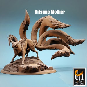 Kitsune and Kitsune Mother Lord of the Print Tabletop Miniature Hand ...