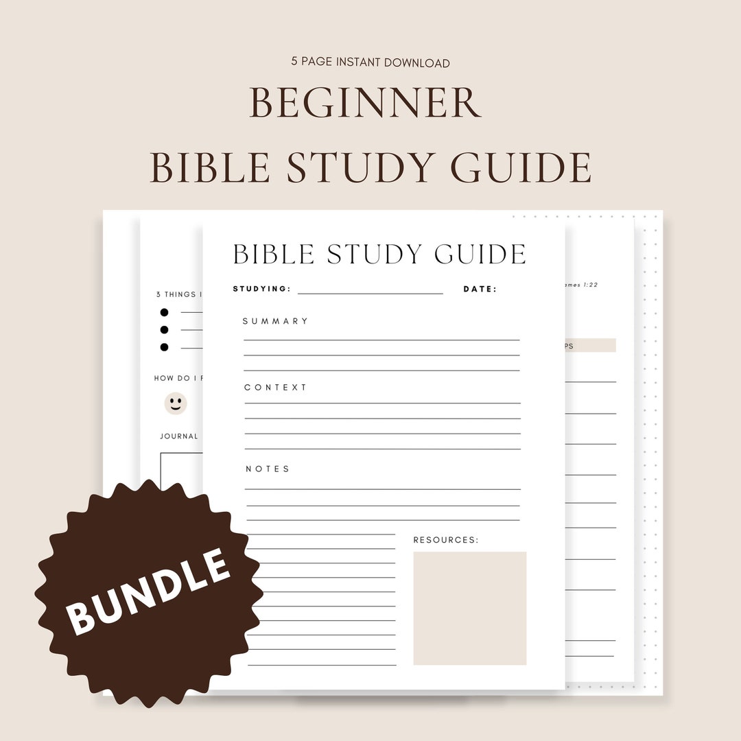 Bible Study Guide Printable