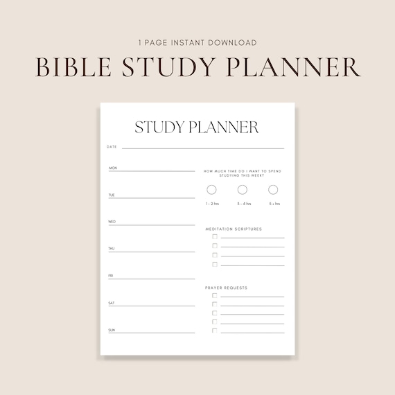 Christian Weekly Planner Template Christian Planner Printable Pages