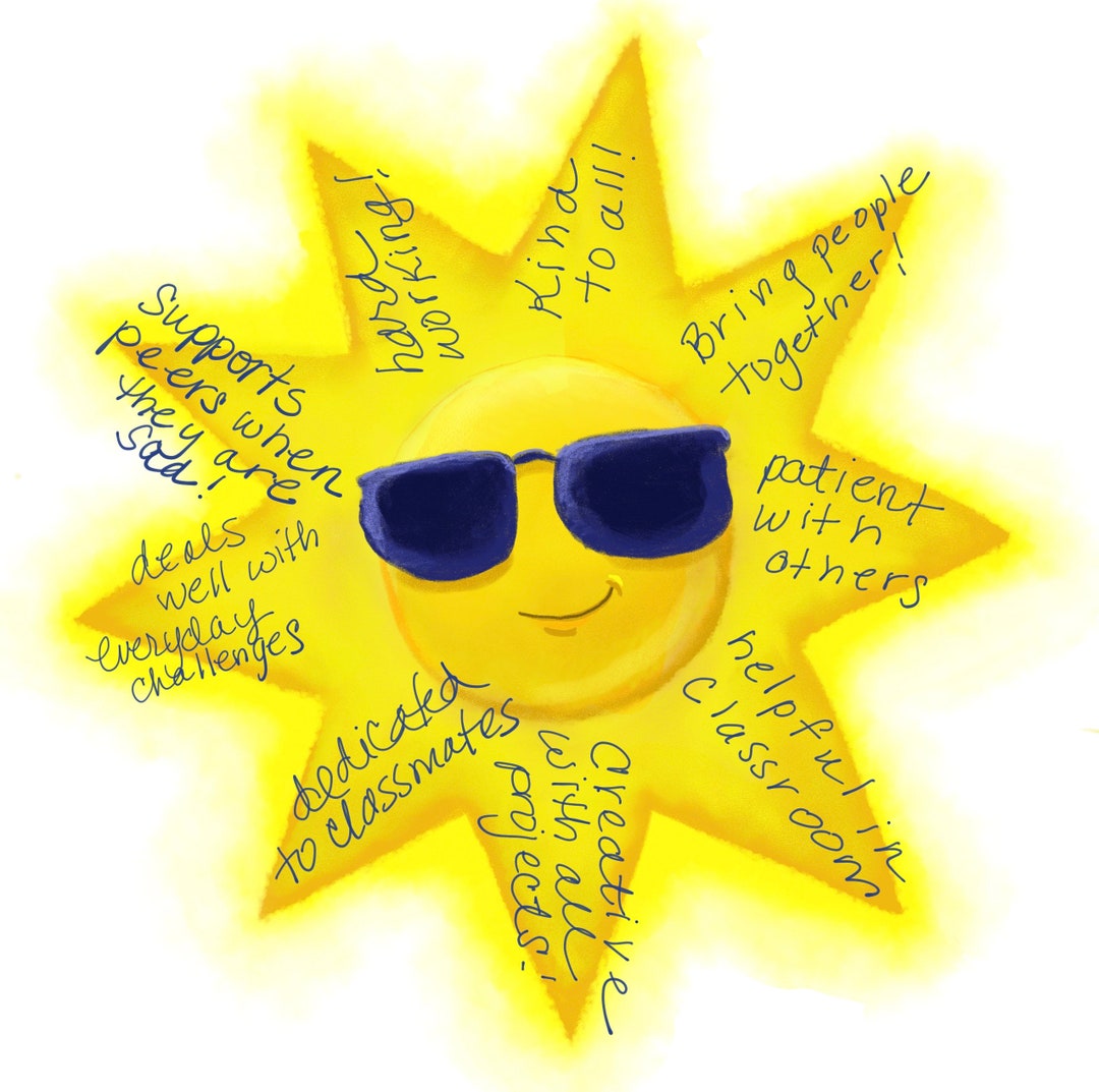 Sunshine Affirming Chart for Your Child! - Etsy