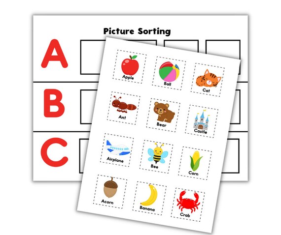 Alphabet Activity Pack Letter Matching Alphabet Worksheets | Etsy