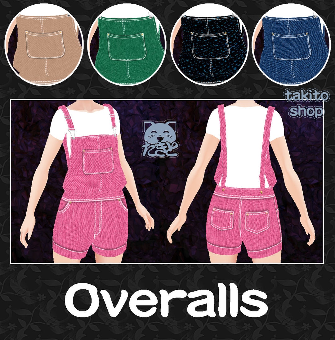 Multi-colored Overalls With Textures テクスチャー付きのマルチカラーオーバーオール - Etsy