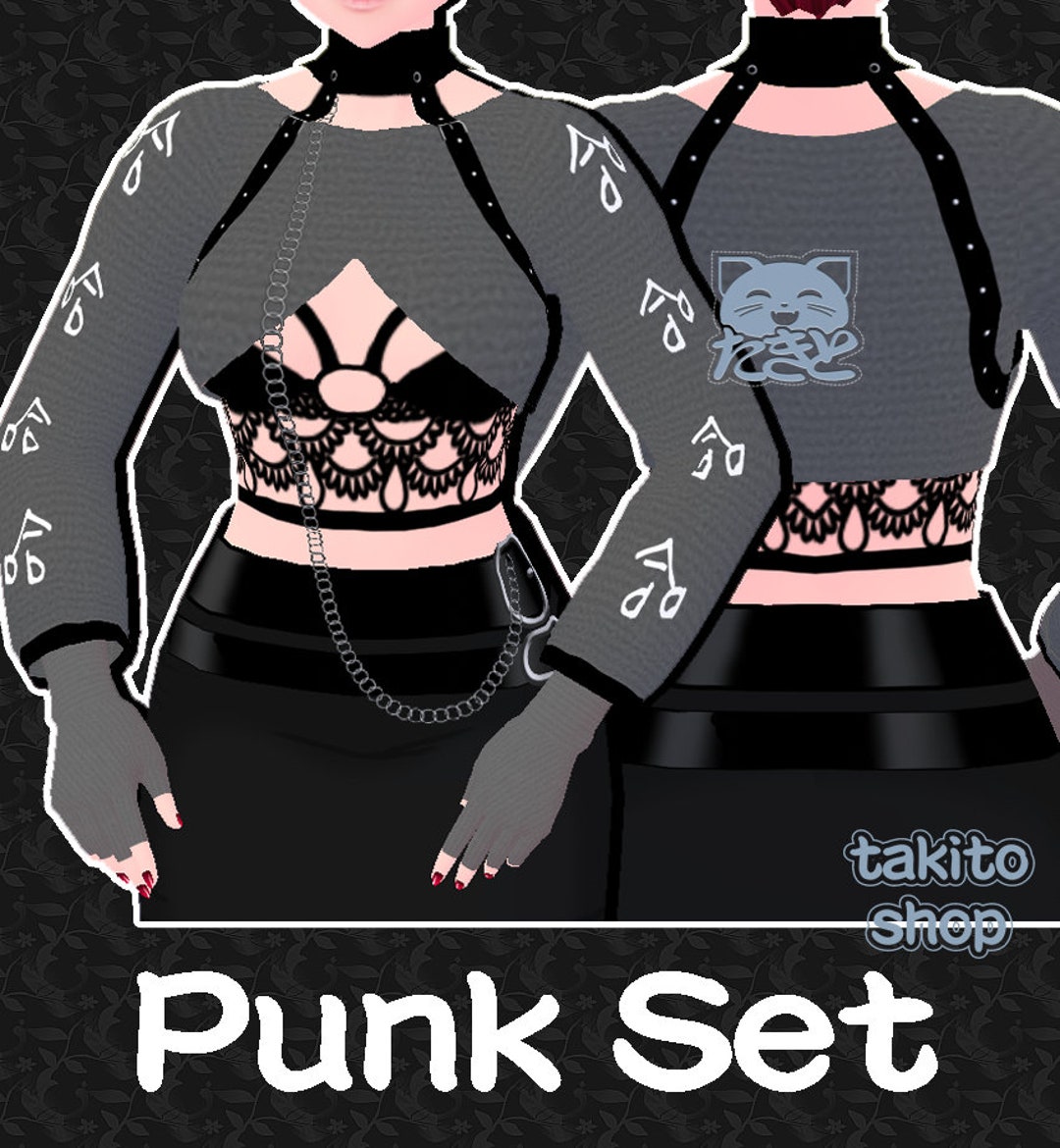 Women's Punk Clothing Set レディースパンク服セット - Etsy