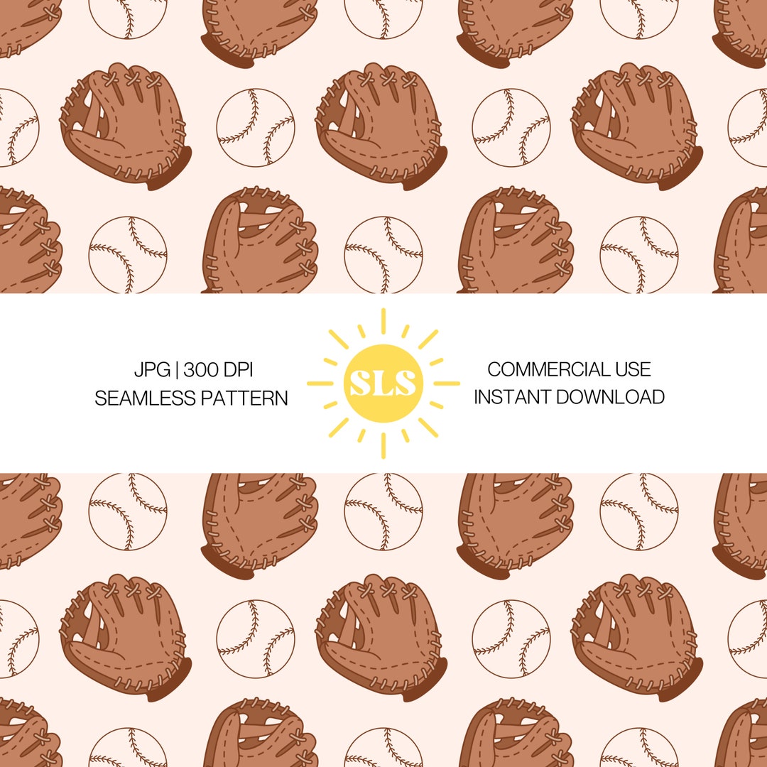 Boho Baseball | Seamless File | Seamless | Digital Design | Fabric ...