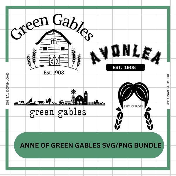 Anne of Green Gables Svg - Etsy