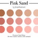 Pink Sand Procreate Color Palette 30 Color Swatches Warm, Neutral, Rose ...