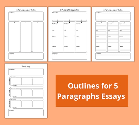 5 Paragraph Essay Outline Template Printable