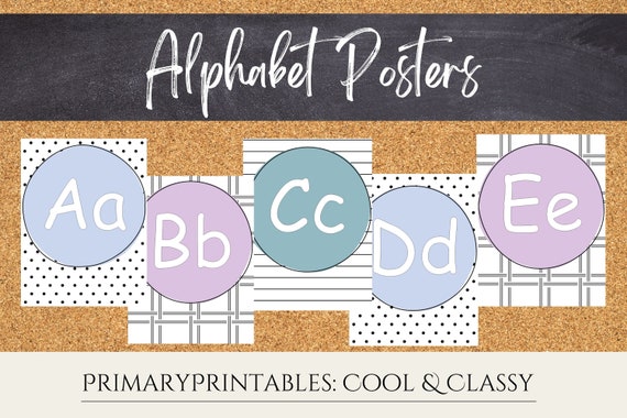 Alphabet Posters Realistic Photographs Classroom Decor Etsy