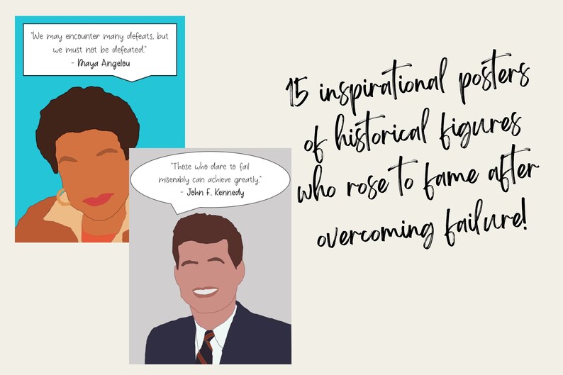 Famous Failures Posters - Inspirational Posters - Classroom Decor ...