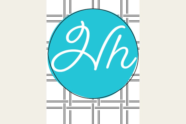 Cursive Alphabet Posters Classroom Decor Totally Teal Digital Dowload ...