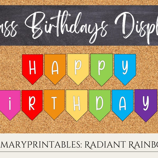 Classroom Birthday Display - Etsy