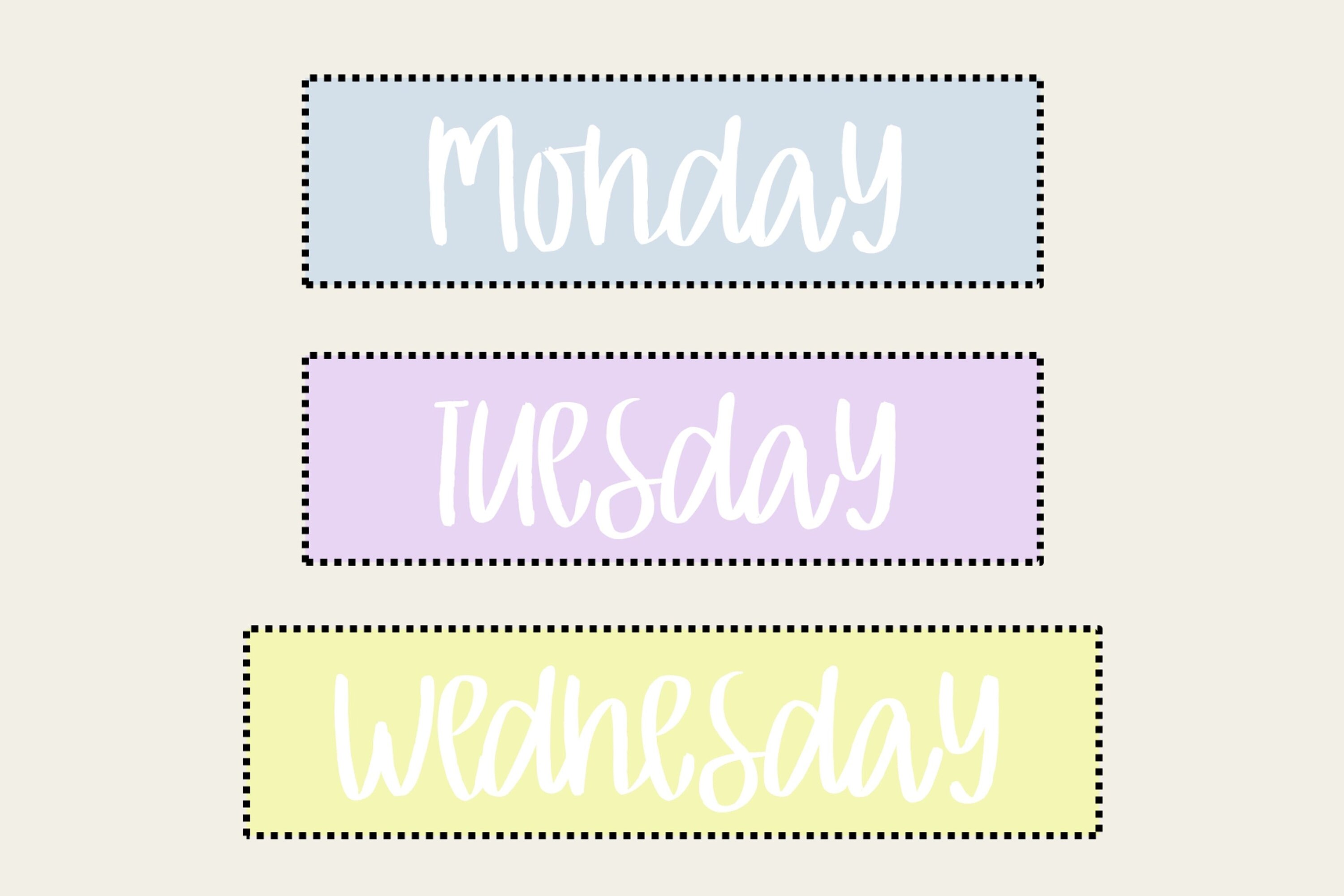 Daily Classroom Flip Calendar - Classroom Decor - Playful Pastels ...