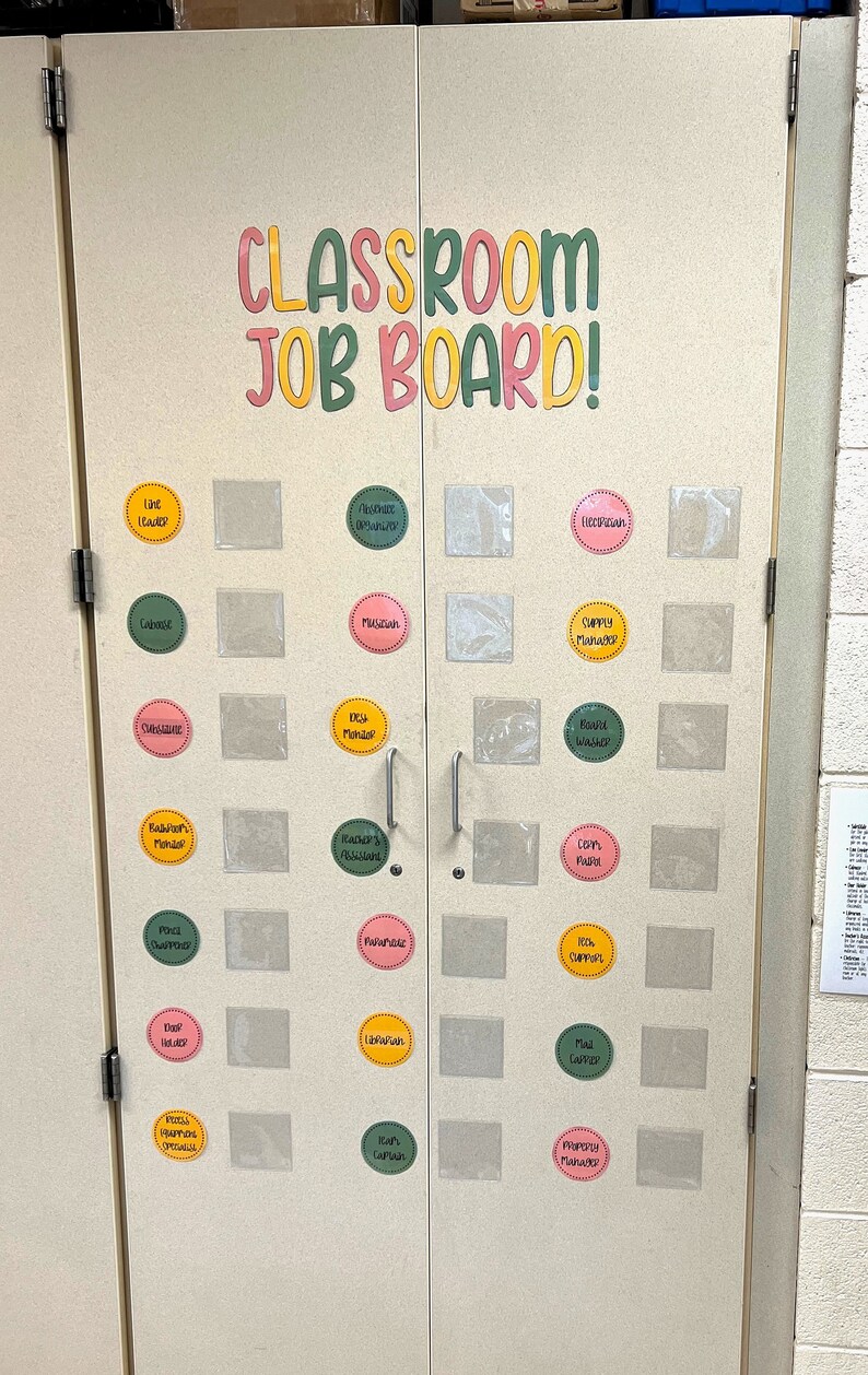 Classroom Job Display - Bulletin Board - Classroom Decor - Totally Teal ...