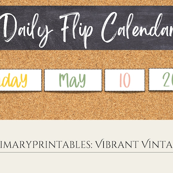 Daily Flip Calendar - Etsy