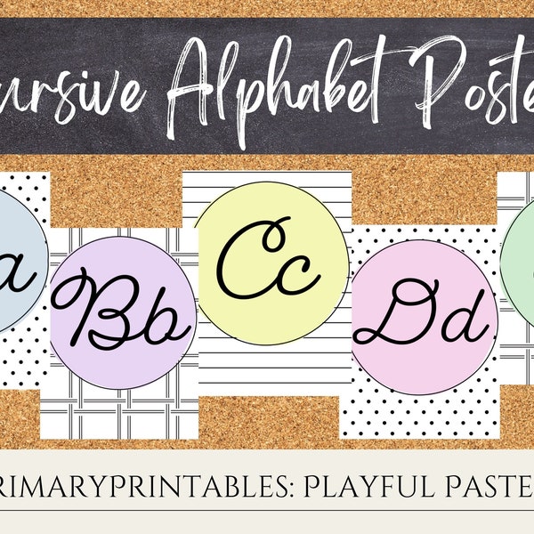 Cursive Alphabet - Etsy