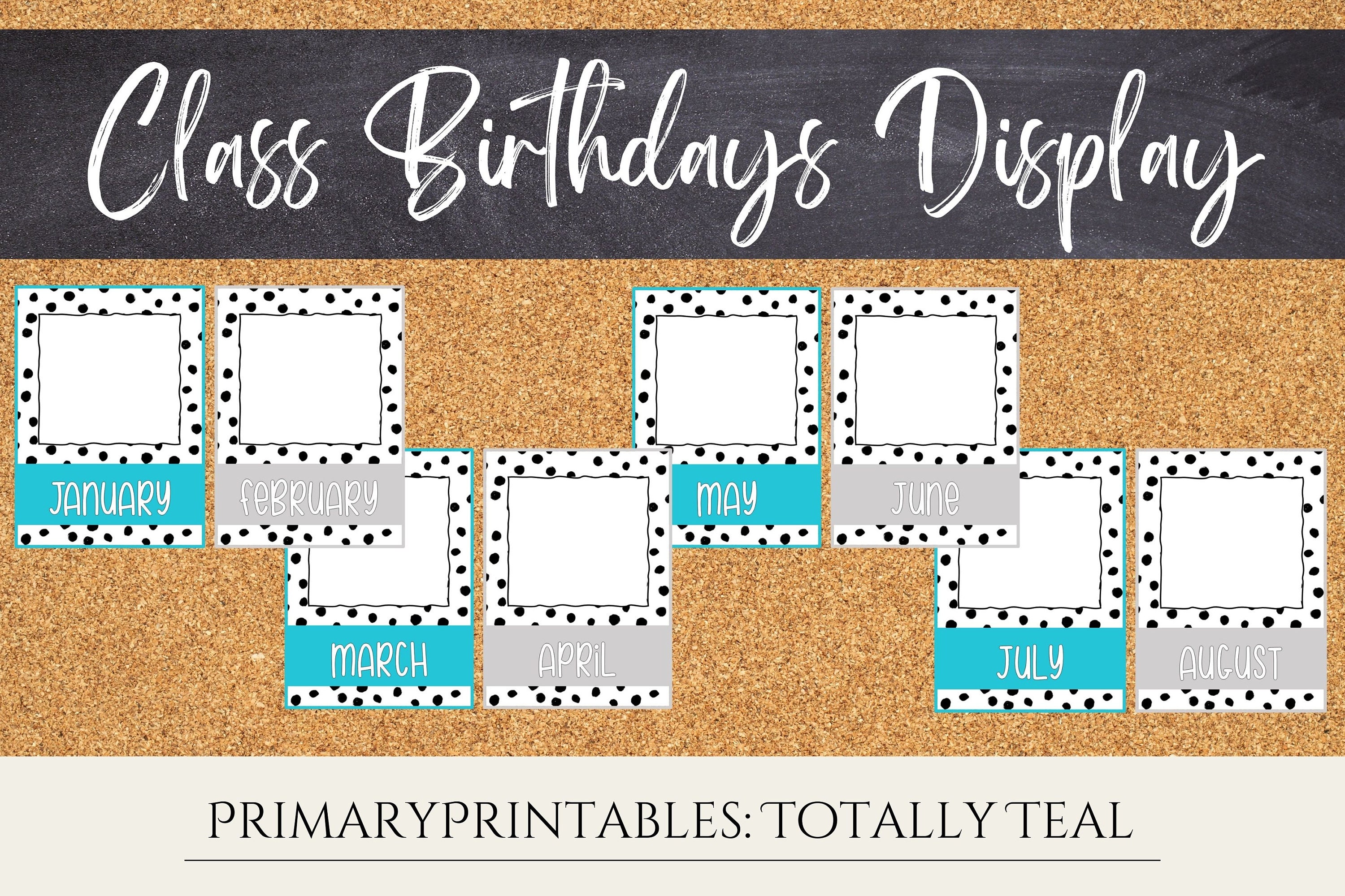 Classroom Birthday Display - Birthday Bulletin Board - Classroom Decor ...