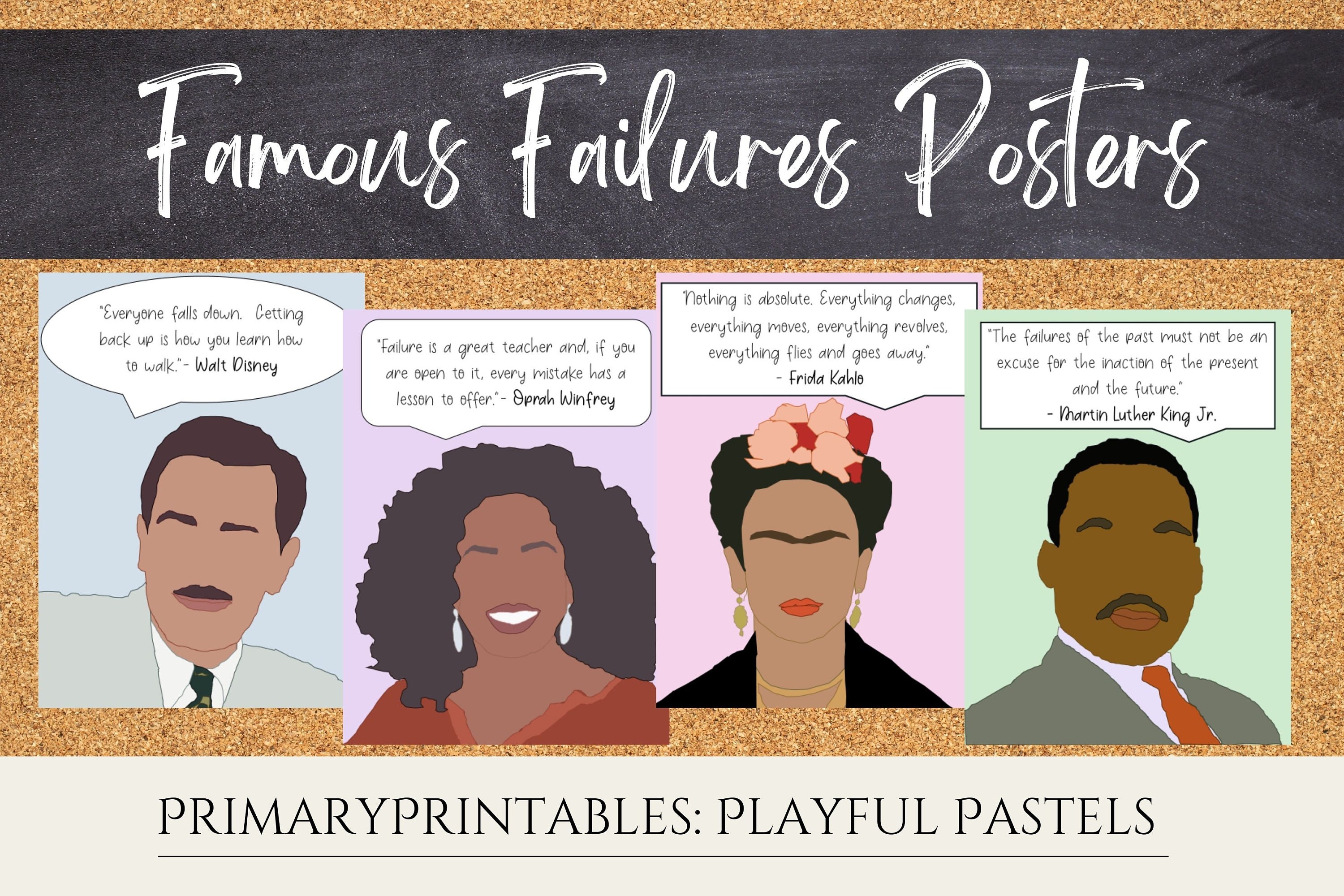 Famous Failures Posters - Inspirational Posters - Classroom Decor ...