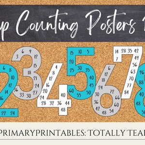 Skip Counting Posters Number Multiples Math Posters - Etsy