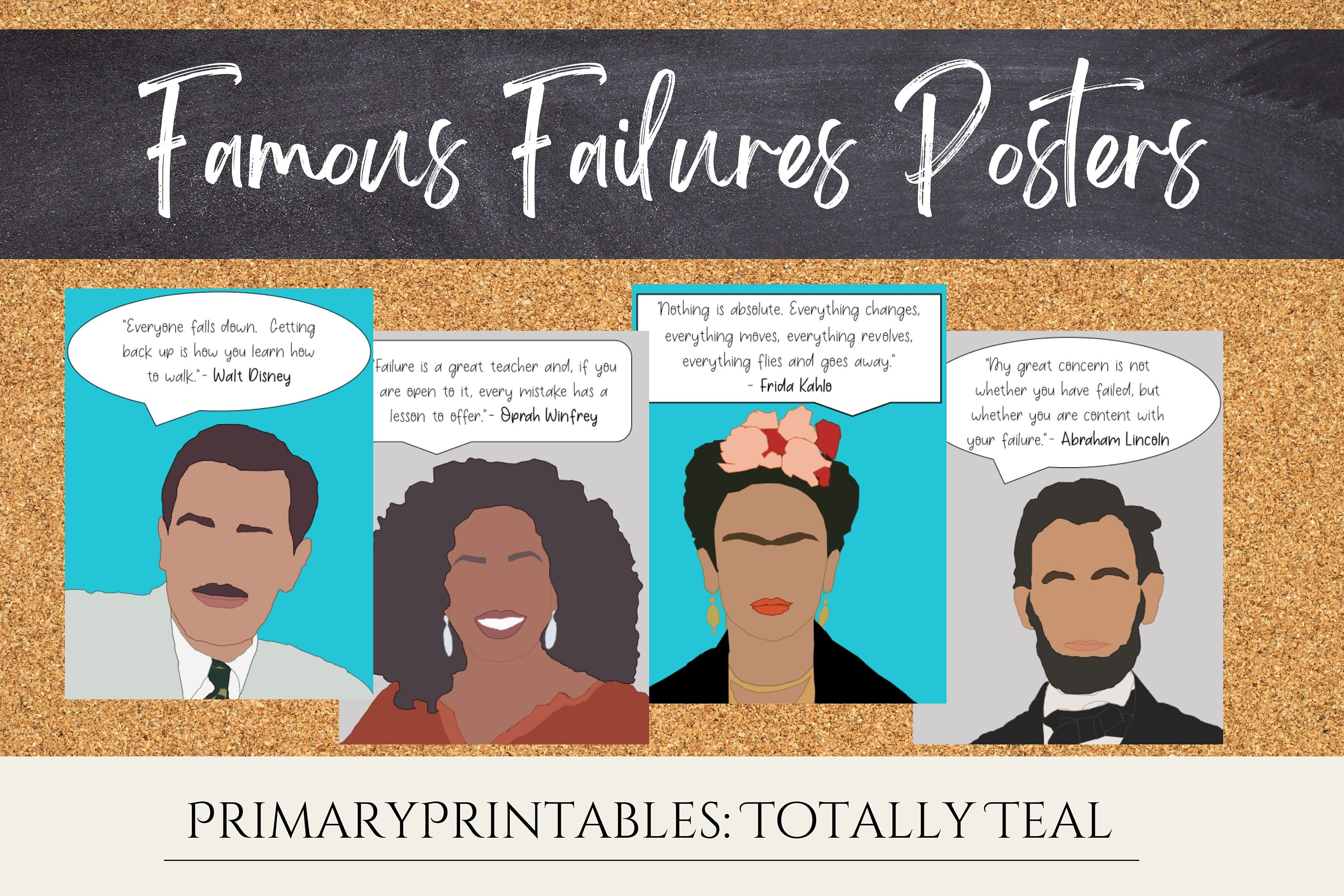 Famous Failures Posters - Inspirational Posters - Classroom Decor ...