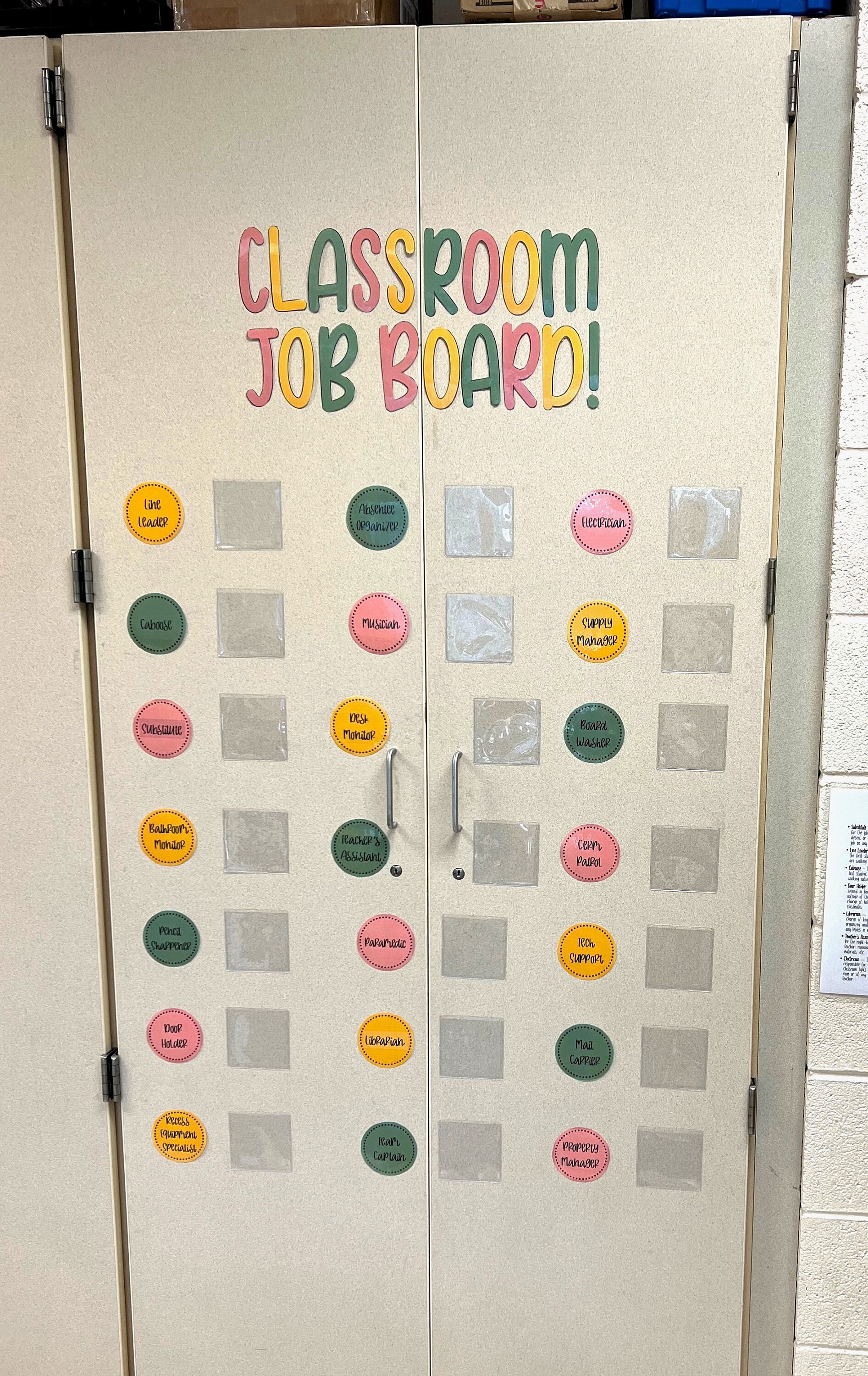Classroom Job Display - Bulletin Board - Classroom Decor - Cool ...