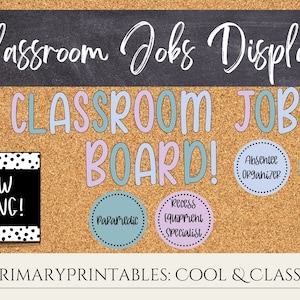 Classroom Job Display - Bulletin Board - Classroom Decor - Cool ...