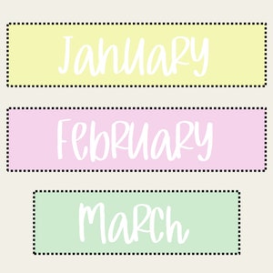 Daily Classroom Flip Calendar Classroom Decor Playful Pastels Digital ...