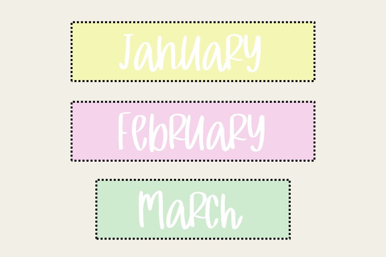 Daily Classroom Flip Calendar - Classroom Decor - Playful Pastels ...