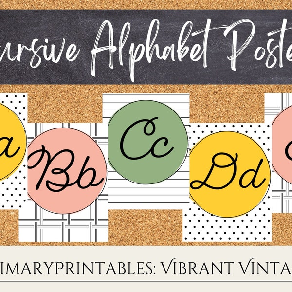 Cursive Alphabet - Etsy