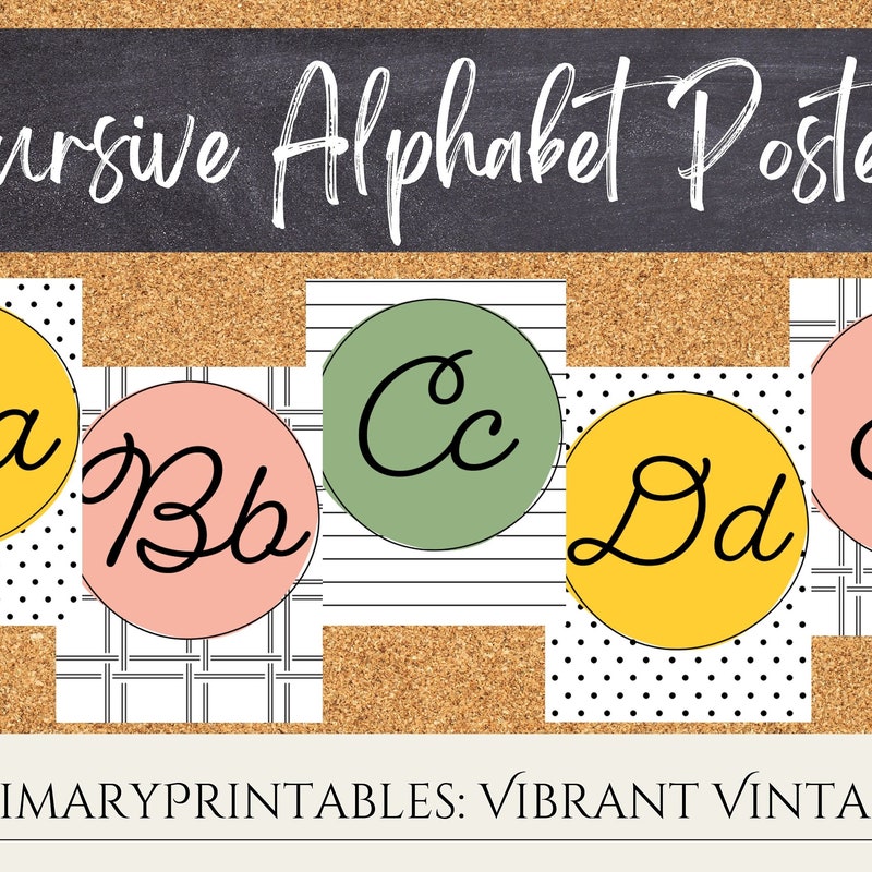 Cursive Alphabet - Etsy