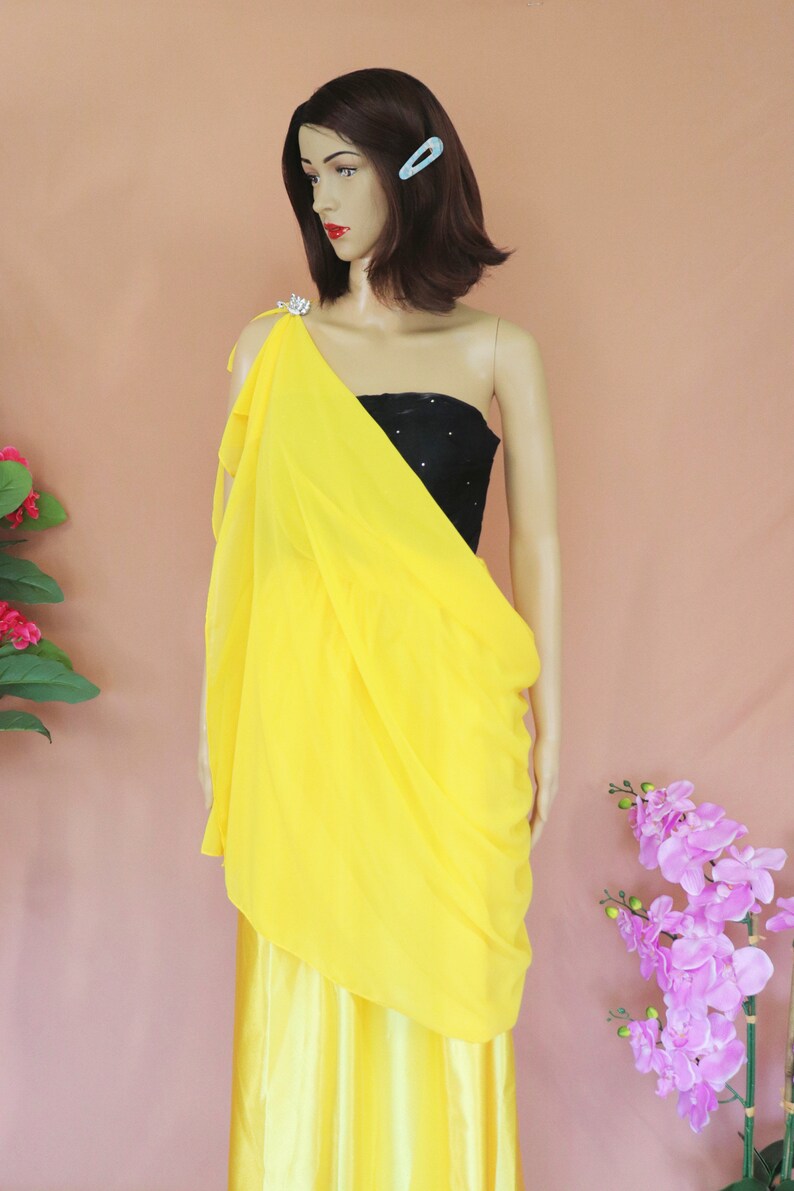 Umushanana | Yellow Mushanana With Sheer Drape| Umukenyero | Umucenyero ...
