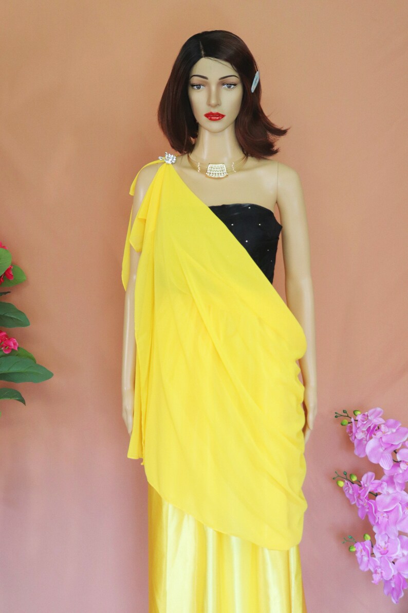 Umushanana | Yellow Mushanana With Sheer Drape| Umukenyero | Umucenyero ...