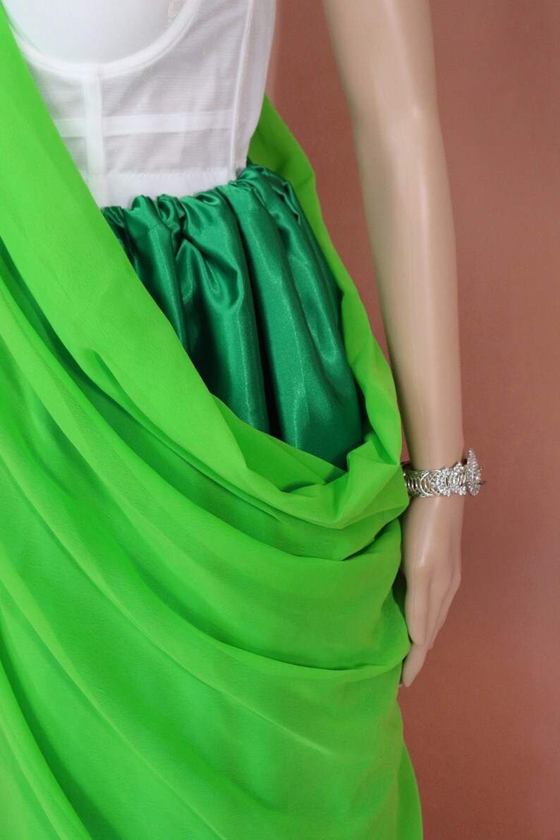 Umushanana in Apple Green With Sheer Drape| Umukenyero | Umucenyero ...